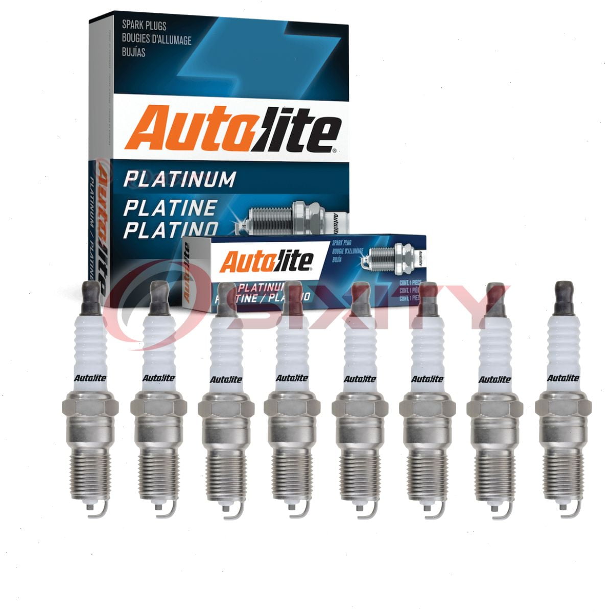 8 pc Autolite AP106 Platinum Spark Plugs for 4002 408 41-906 AGRF52 T14EX-U Ignition Wire ...