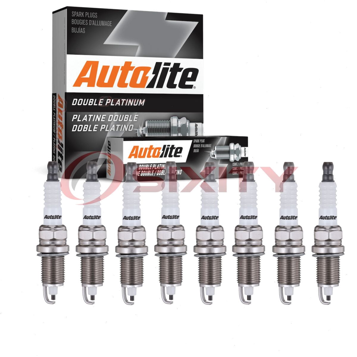 8 pc Autolite APP5405 Double Platinum Spark Plugs for 7034 Ignition ...