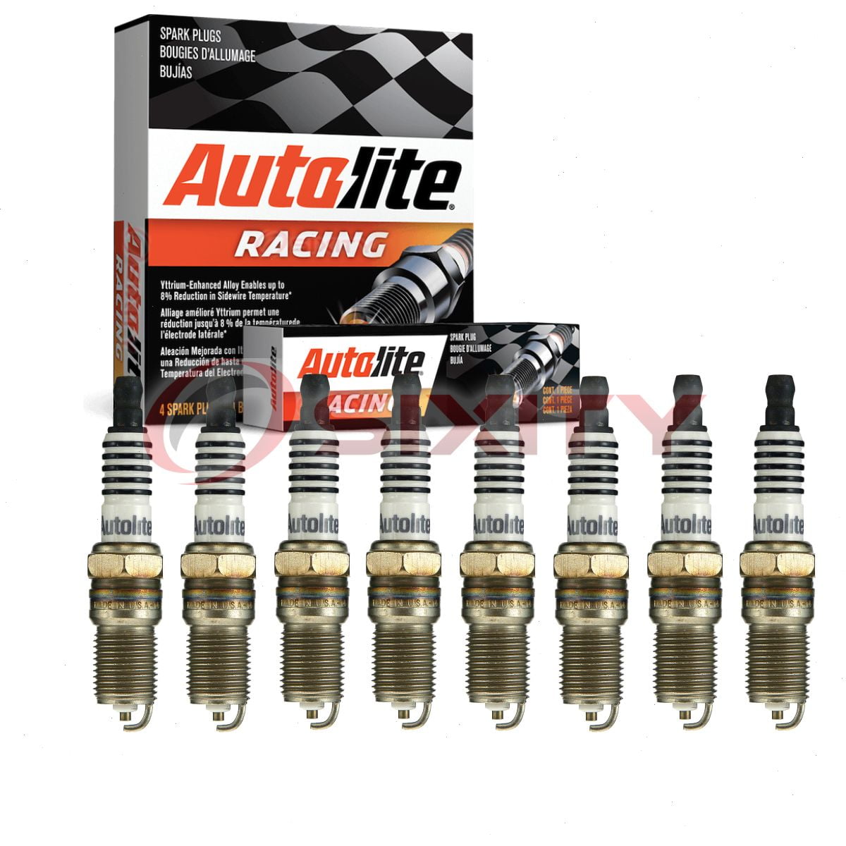 8 pc Autolite AR103 Racing Spark Plugs for 1006 304 Ignition Wire ...