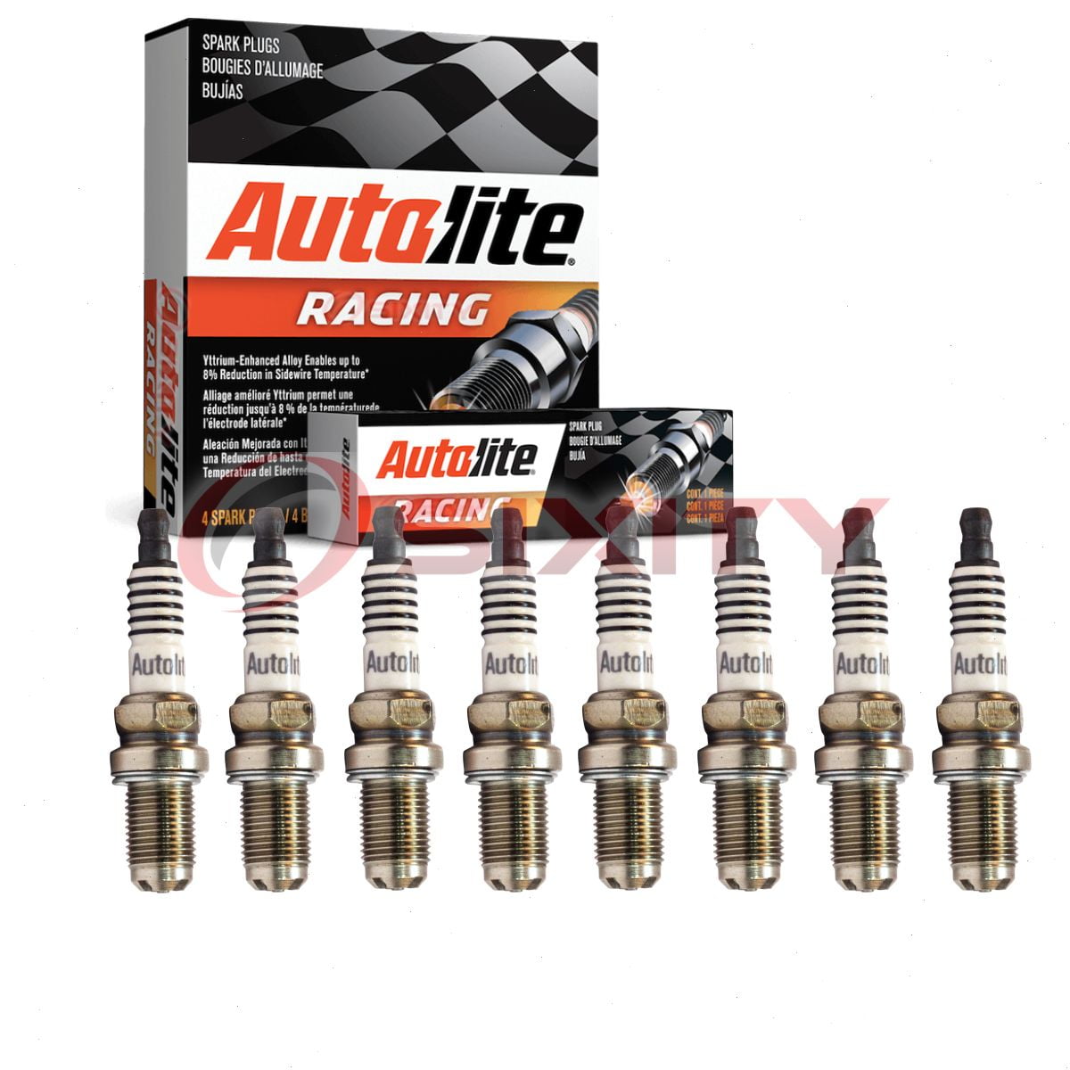 8 pc Autolite AR3933X Racing Spark Plugs for 41R92 Ignition Wire ...