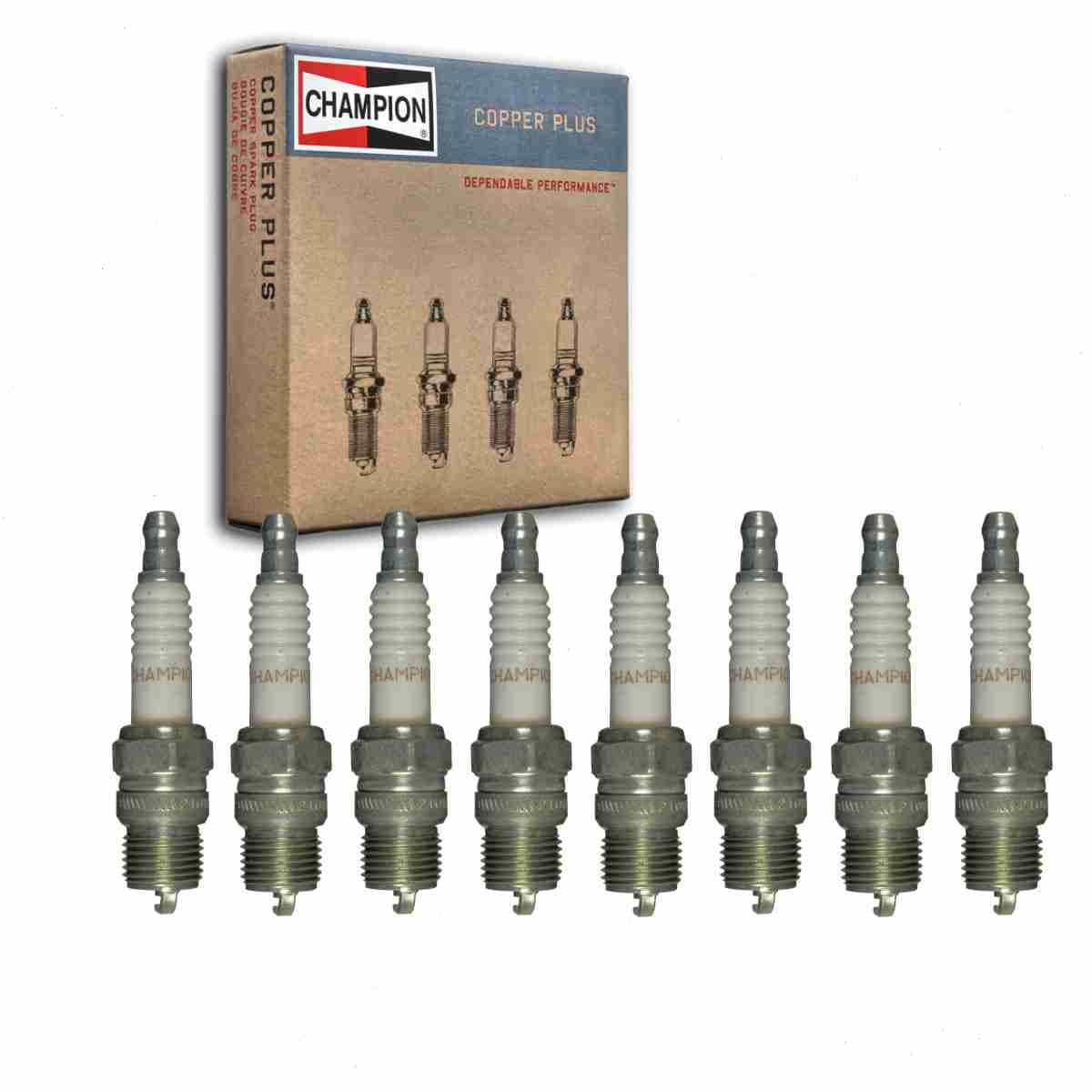 8 pc Champion 121 Copper Plus Spark Plugs for 4339492 7968 AF3 AF3C ...