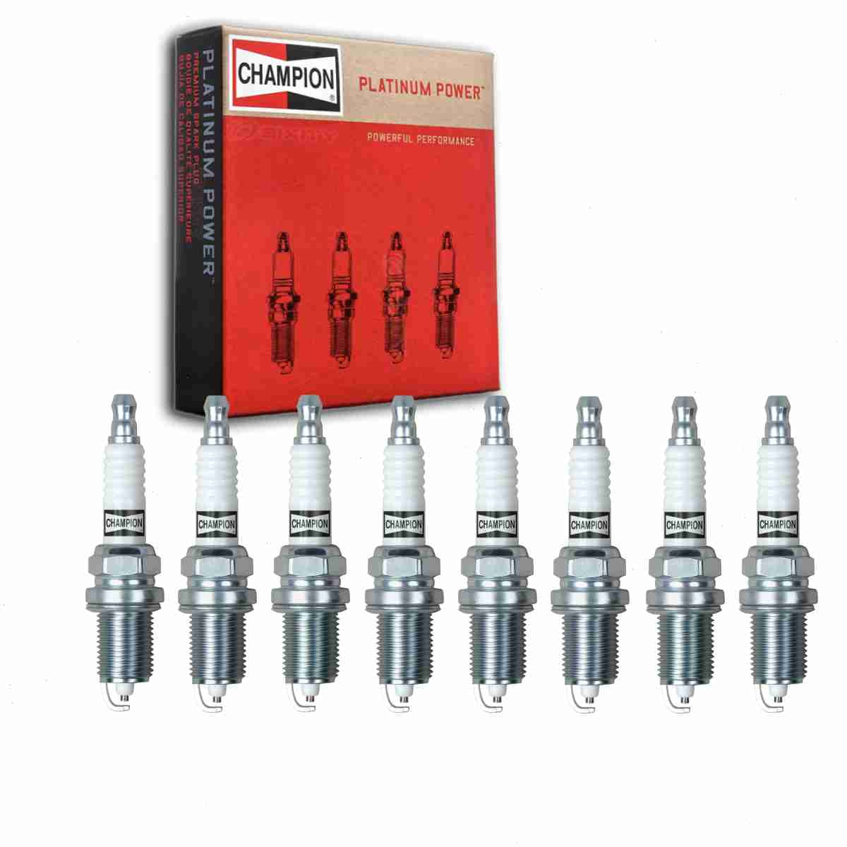 8 pc Champion 3318 Platinum Spark Plugs for 4001 4201 4301 4303 FGR7DDP FGR8DDP FR7DPX K20RU ...