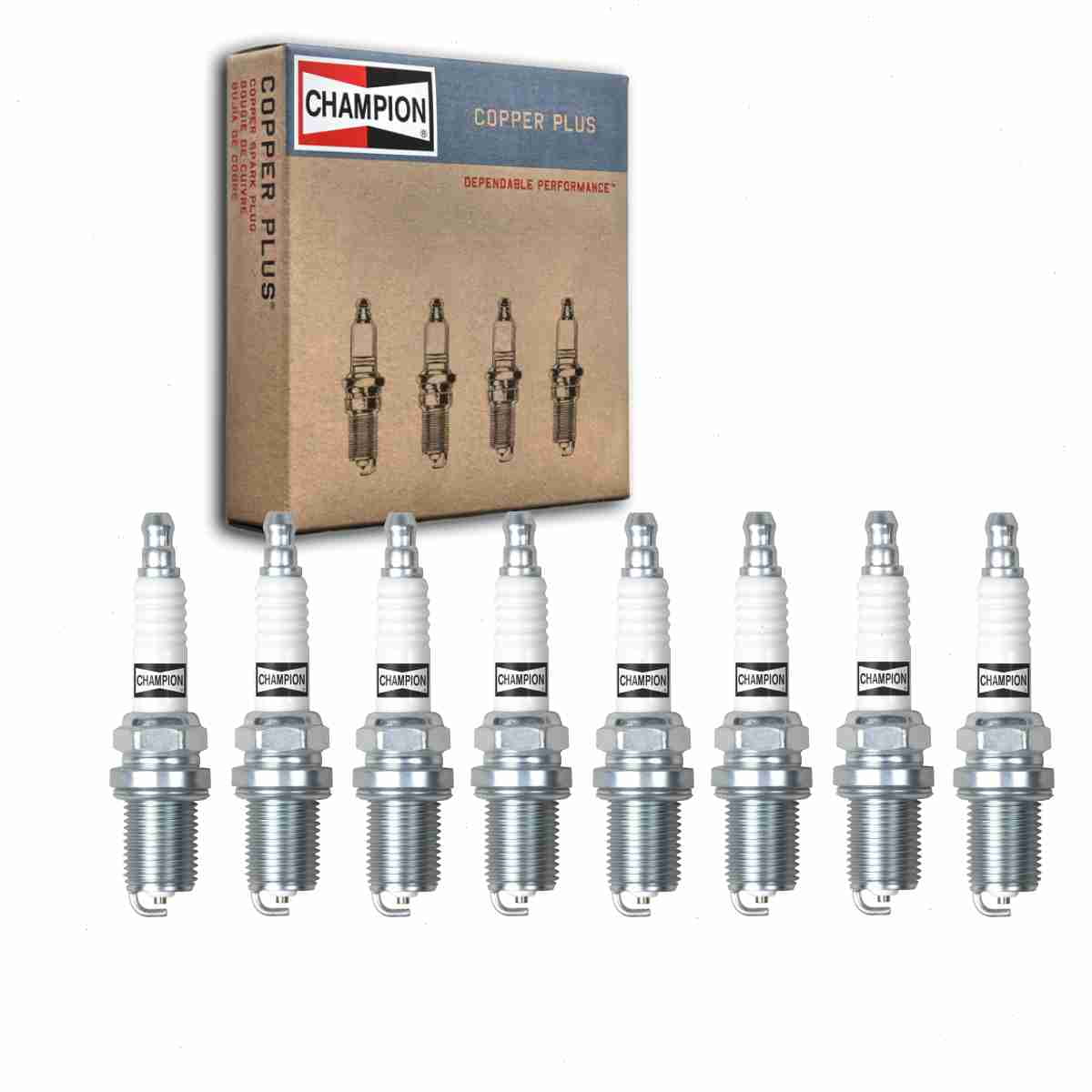 8 pc Champion 431 Copper Plus Spark Plugs for 41-603 41-618 41-629 41 ...