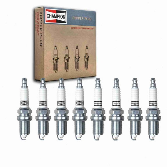8 pc Champion 439 Copper Plus Spark Plugs for RC12MCC4 Ignition Wire ...
