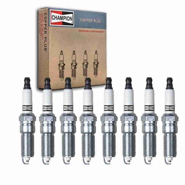 8 pc Champion 570 Copper Plus Spark Plugs for RE14MCC4 Ignition Wire ...