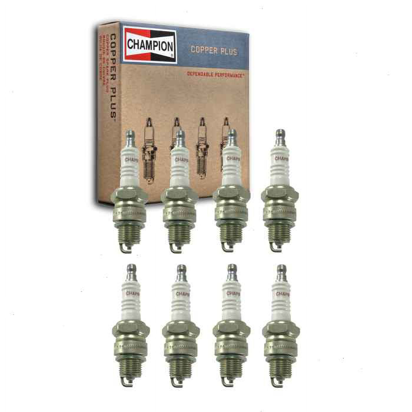 8 pc Champion 932M Copper Plus Spark Plugs for QL82YC Ignition Wire ...