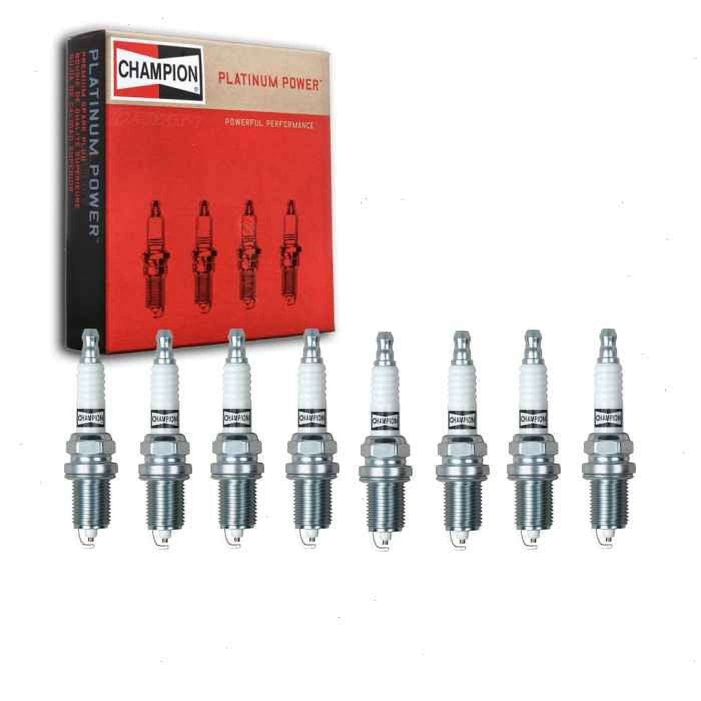 8 pc Champion Platinum Spark Plugs compatible with Dodge Ram 1500 4.7L ...