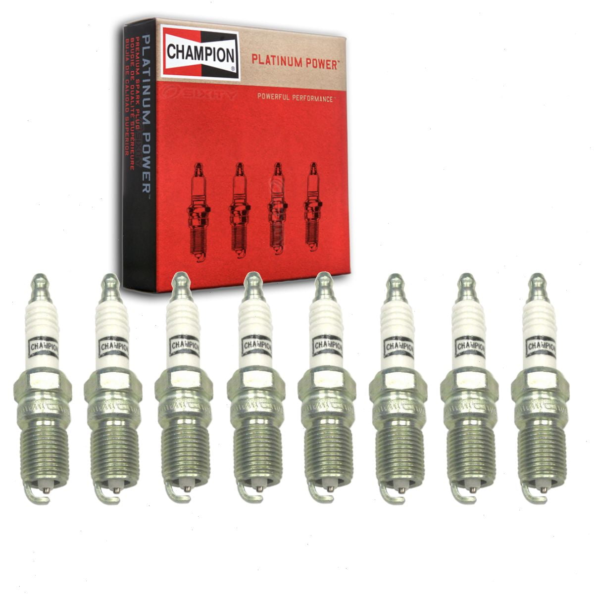 8 pc Champion Platinum Spark Plugs compatible with Ford F-150 4.6L 5.4L ...