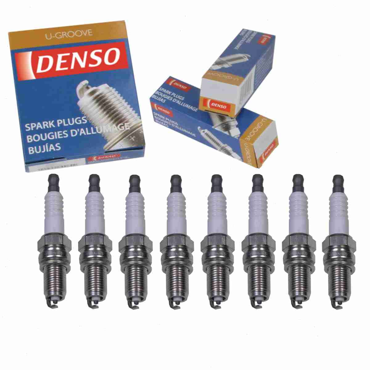 8 pc DENSO 3179 Standard U-Groove Spark Plugs for 999 170 129 90 ...