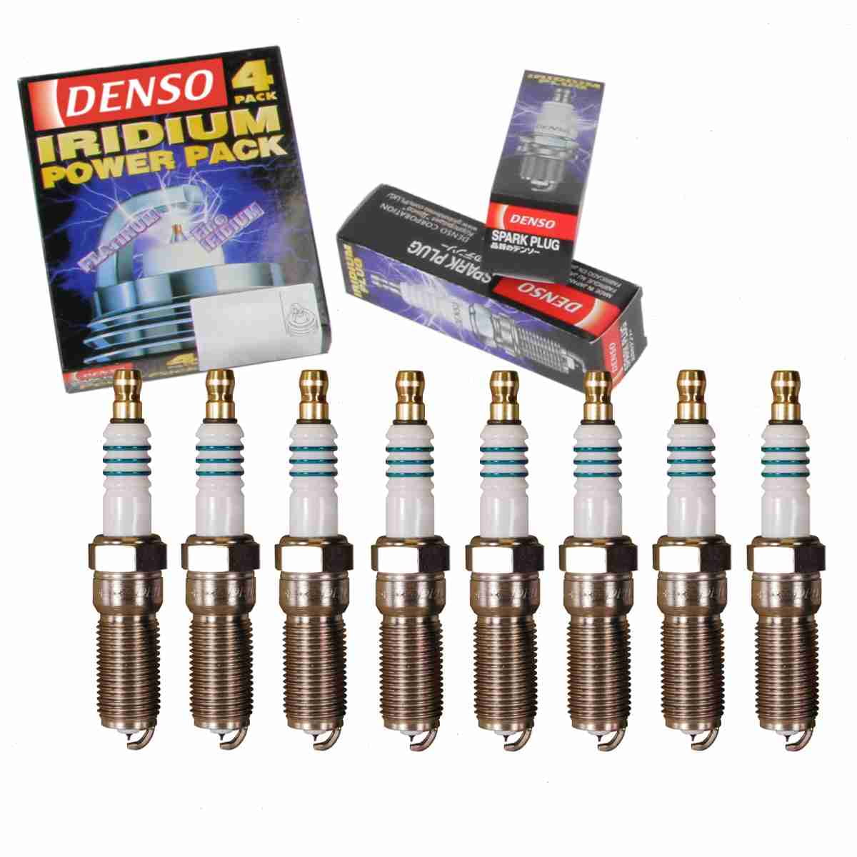 DENSO Iridium Spark Plugs ITV22, 8 Pack, Fits 2014-2015 Cadillac CTS ...