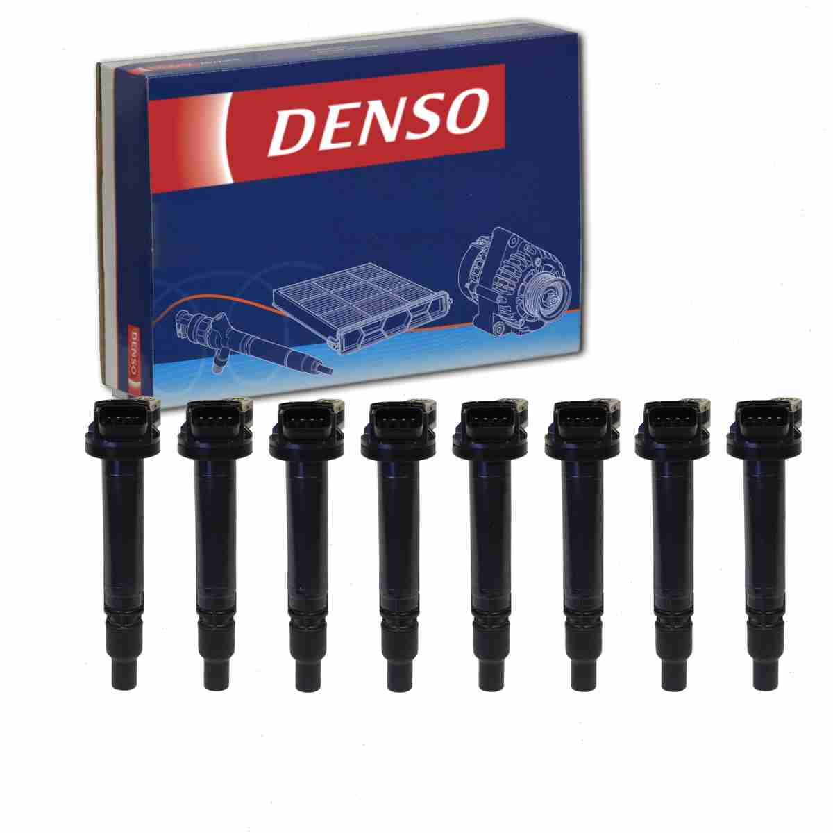 DENSO 8pc Direct Ignition Coils & Spark Plugs Set for Toyota Tundra 4 ...