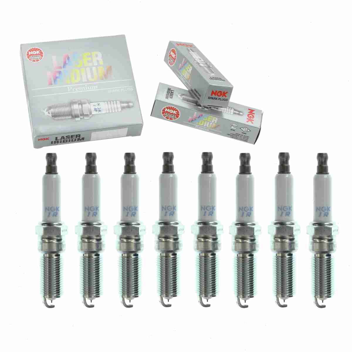 8 pc NGK 5581 Laser Iridium Spark Plugs for 12607280 12620540 41-105 41 ...
