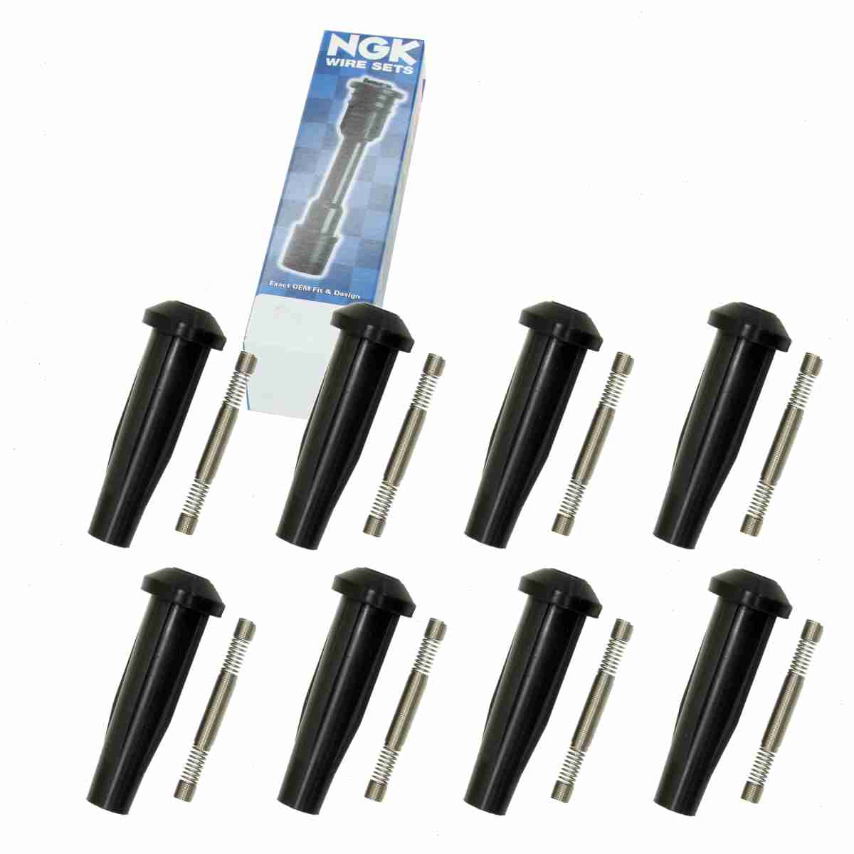 8 pc NGK 58939 Ignition Coil Boots for 02528 124018 175-1045 2528 35 ...
