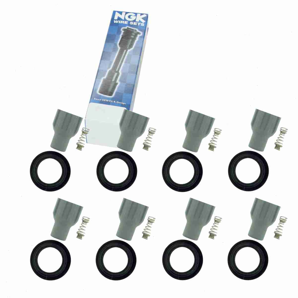 8 pc NGK 58984 Ignition Coil Boots for 116086 175-1075 671-6307 702523 ...