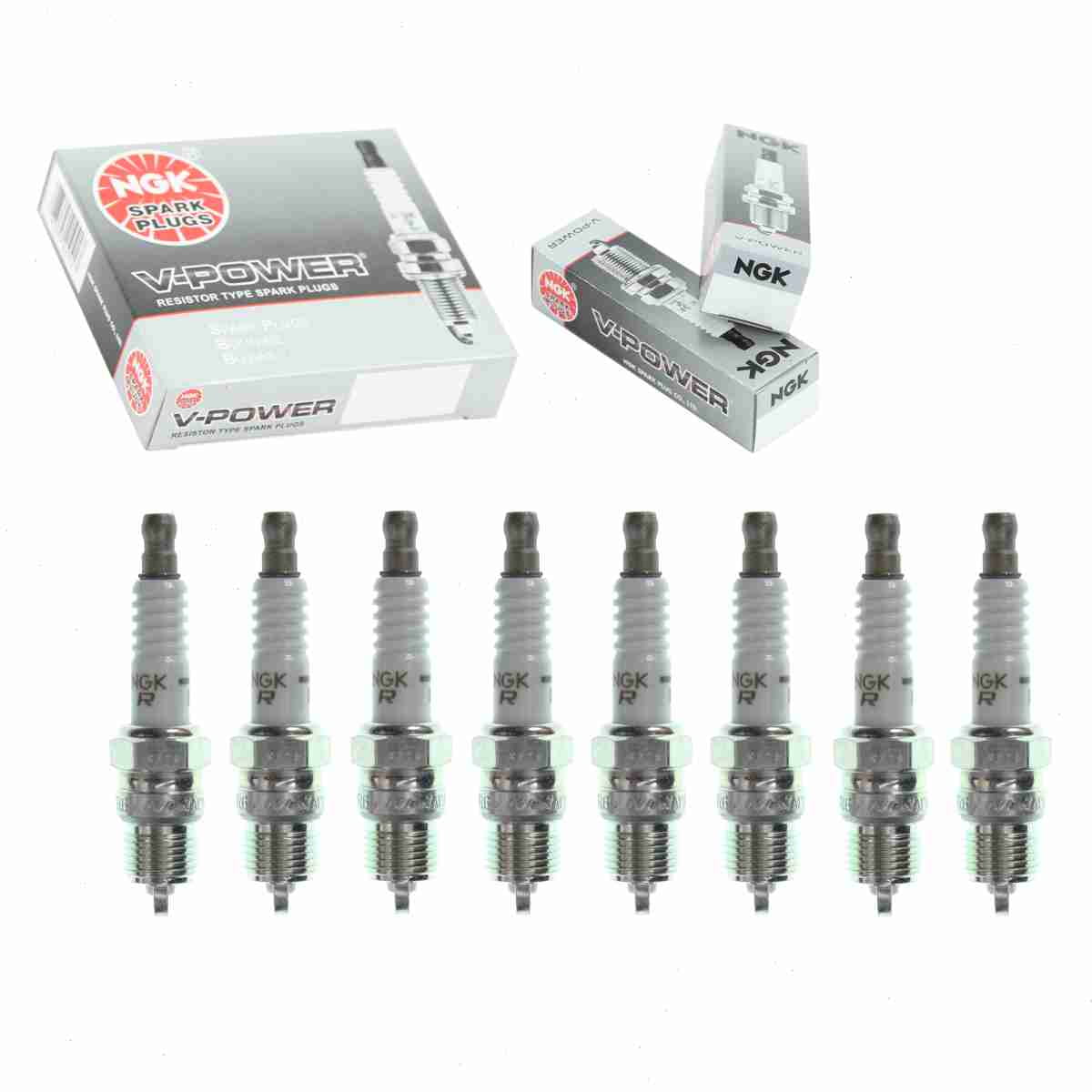 8 pc NGK 7773 V-Power Spark Plugs for 13 14 400 5036 5037 7814 P6RTC ...