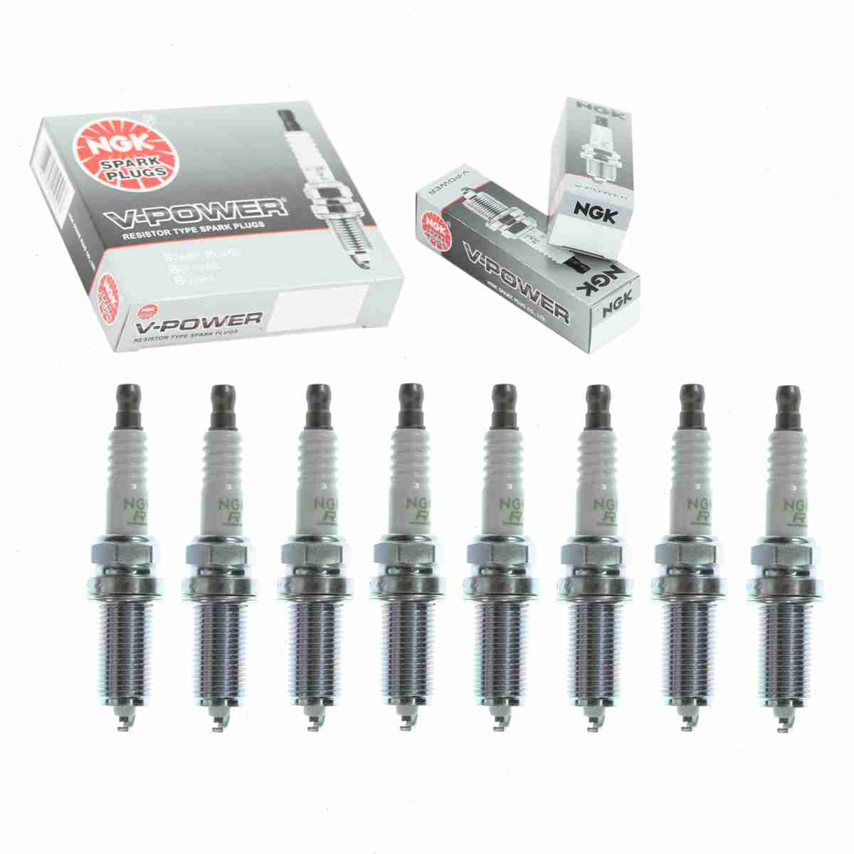 8 pc NGK 7787 V-Power Spark Plugs for 3381 90919-01236 K20HR-U11 ...