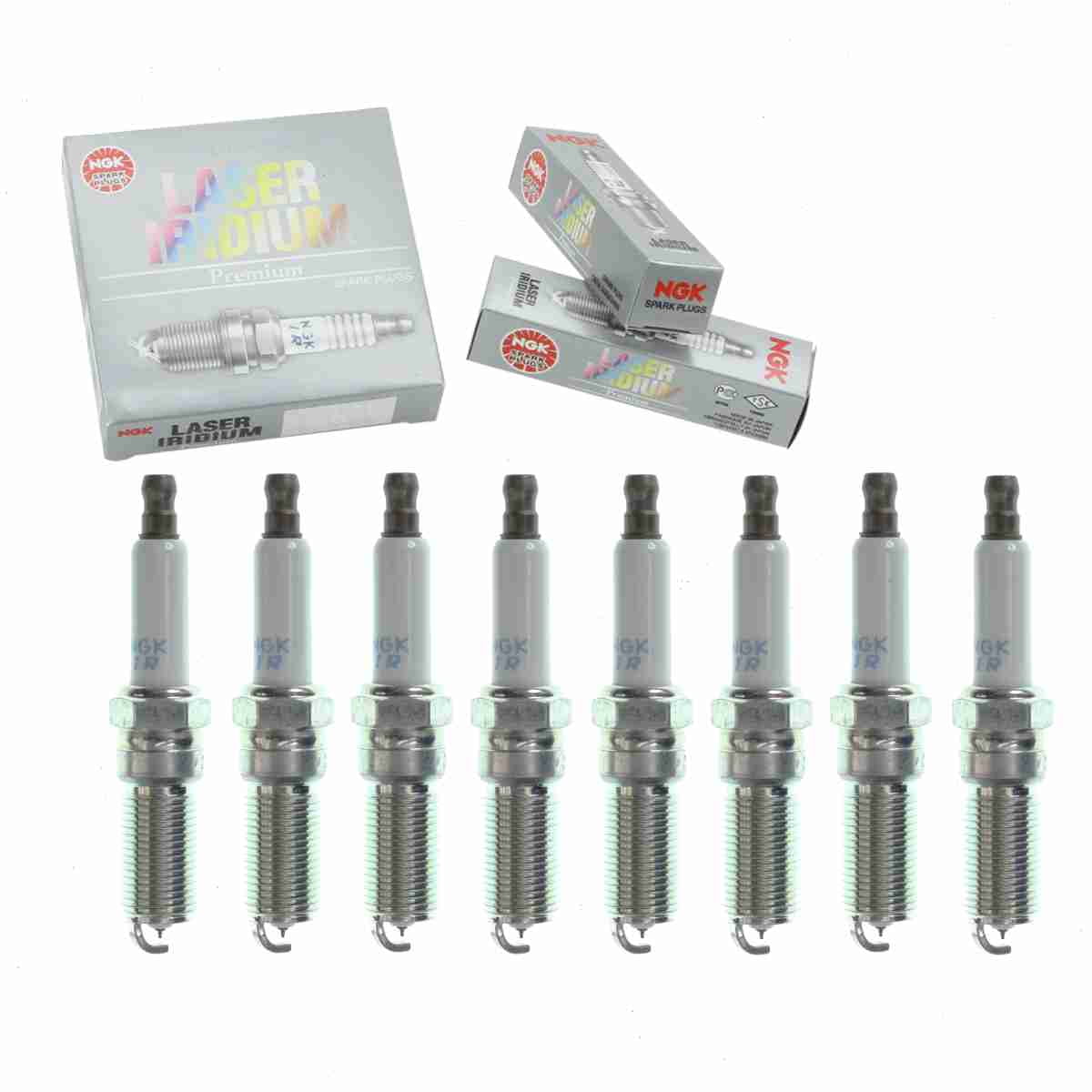 8 pc NGK 90117 Laser Iridium Spark Plugs for 12611882 12622561 19300872 ...