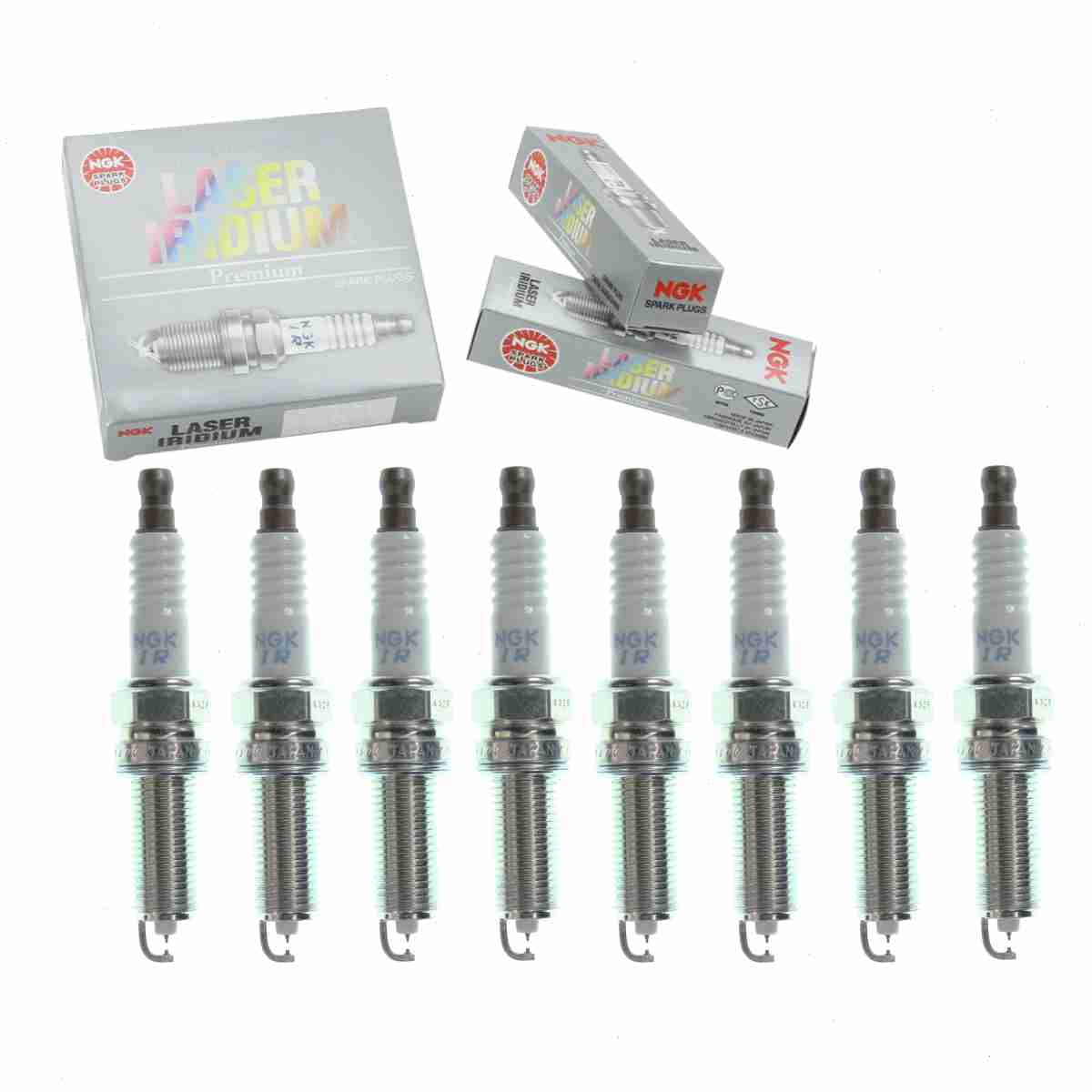 8 pc NGK 93135 Laser Iridium Spark Plugs for 9033 REC8WYPB4 Ignition ...