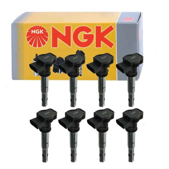 8 pc NGK Ignition Coils compatible with Audi RS5 4.2L V8 2013-2015 ...