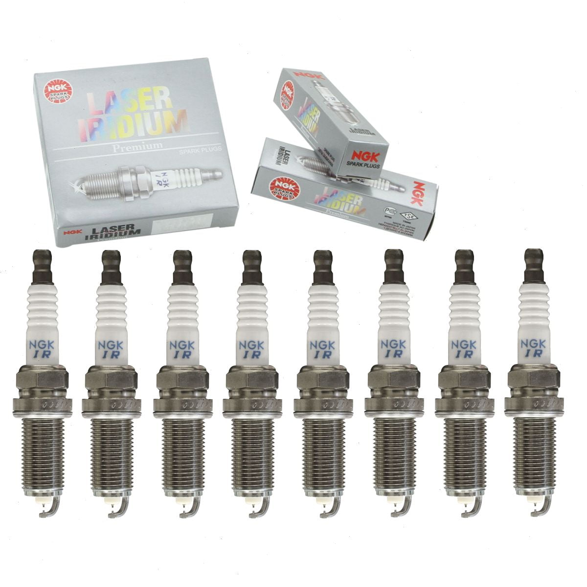 8 pc NGK Laser Iridium Spark Plugs compatible with Nissan Pathfinder 5.6L V8 2008-2012 - Walmart.com