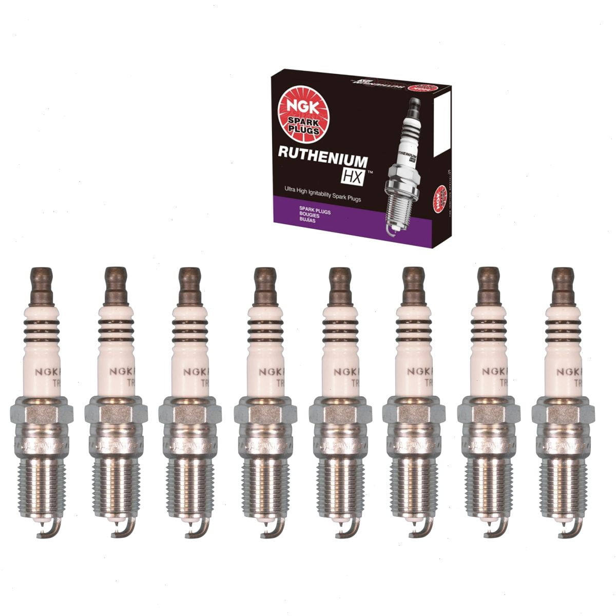 8 pc NGK Ruthenium HX Spark Plugs compatible with Chevrolet Corvette 5 ...