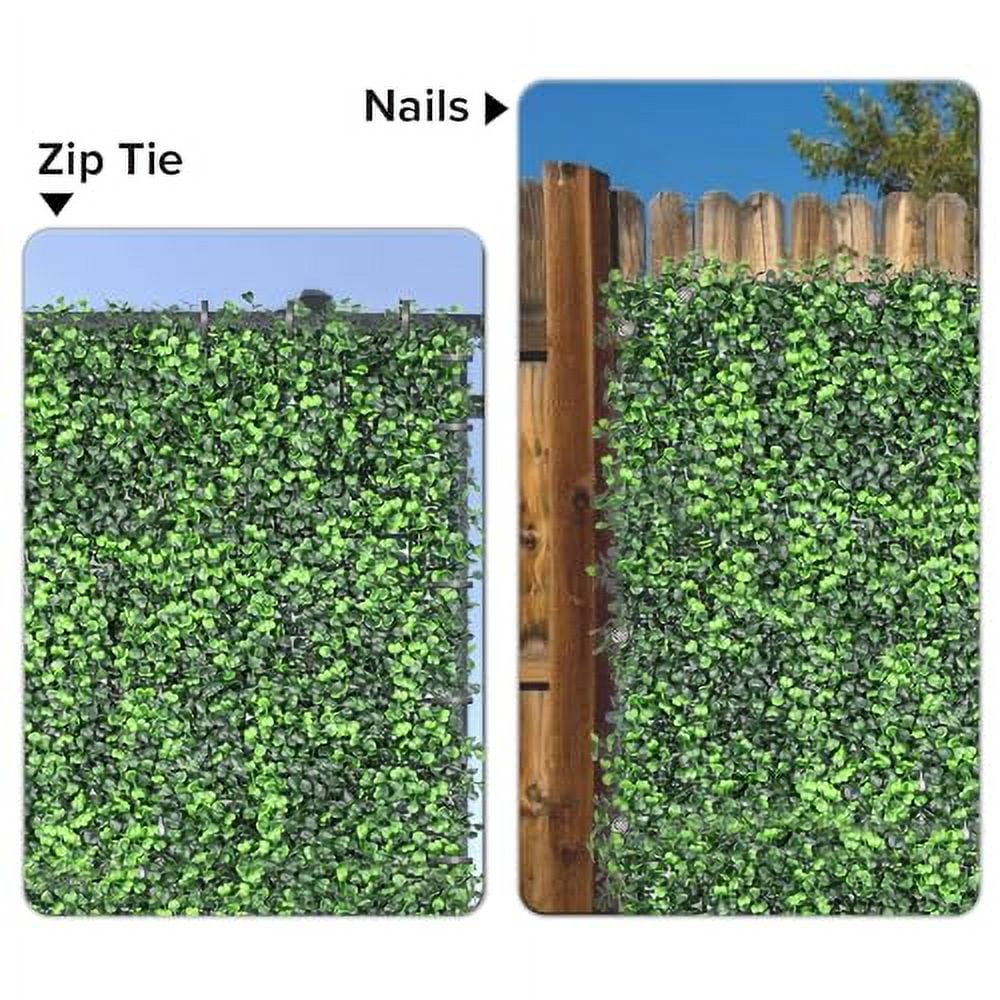 8 pcs 20" x 20" Artificial Boxwood Panel Hedge Topiary Plant Grass ...