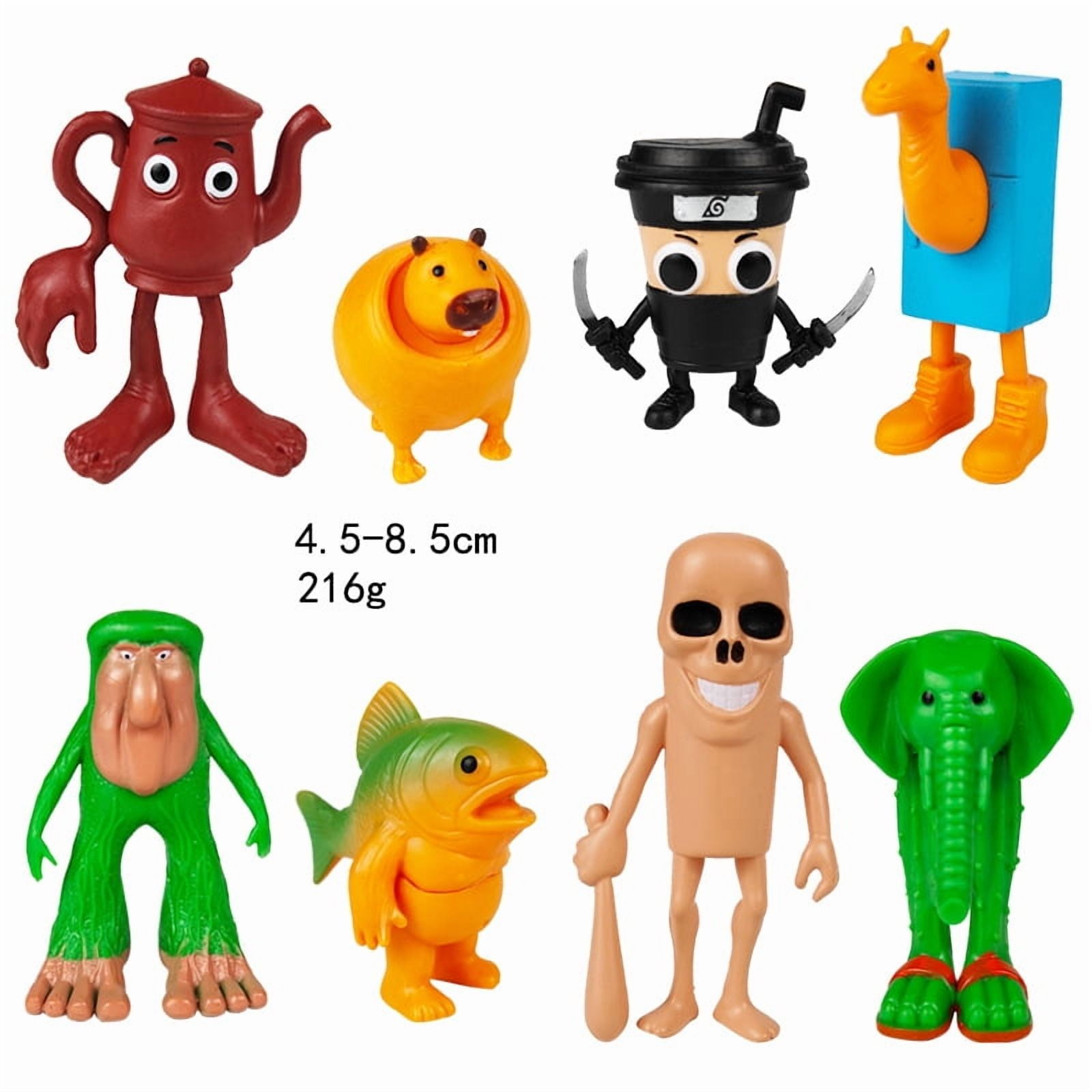 8-pcs 3.2 inch TUNG TUNG TUNG SAHUR AI Italian Animal Series Tralalero ...