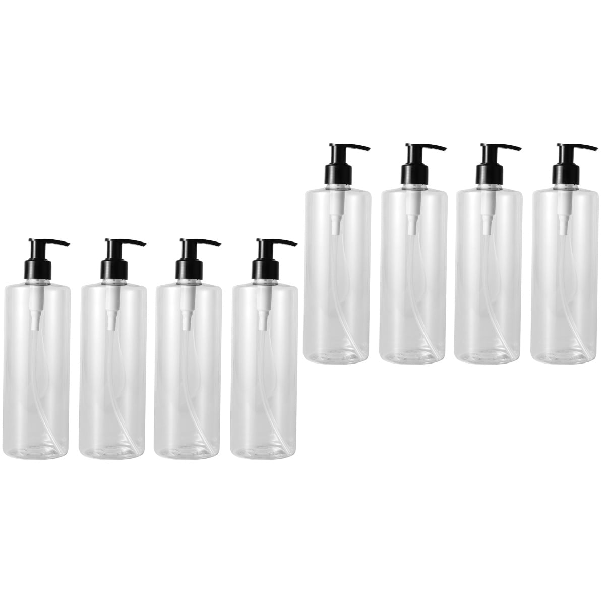 8 pcs 500ml Empty Lotion Bottles Containers Plastic Toiletry Bottles ...