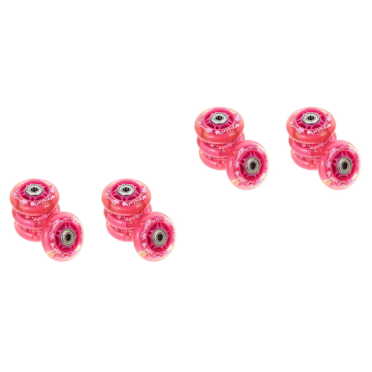 8 pcs 64mm LED Skate Wheels Inline Roller Wheels for Outdoor ...