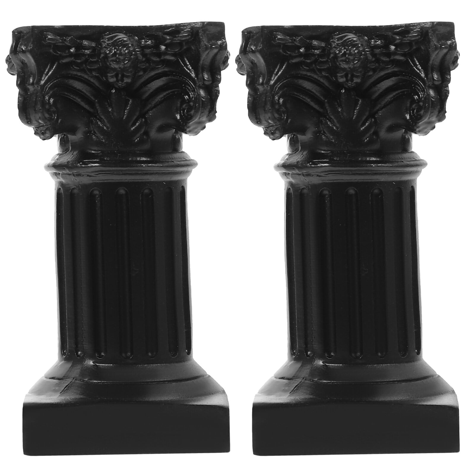 8 pcs Antique Roman Column Candle Holders Greek Column Statues Roman ...