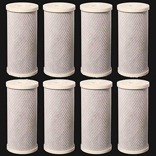 8 pcs Big Blue CTO Carbon Block Water Filters 4.5" x 10" Whole House ...