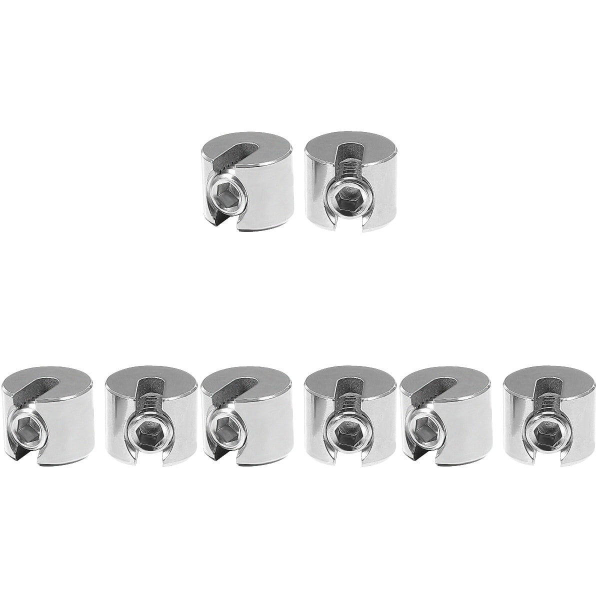 8 pcs Cable Clamp M8x4 Stainless Steel Wire Rope Clamp For Fence Deck ...