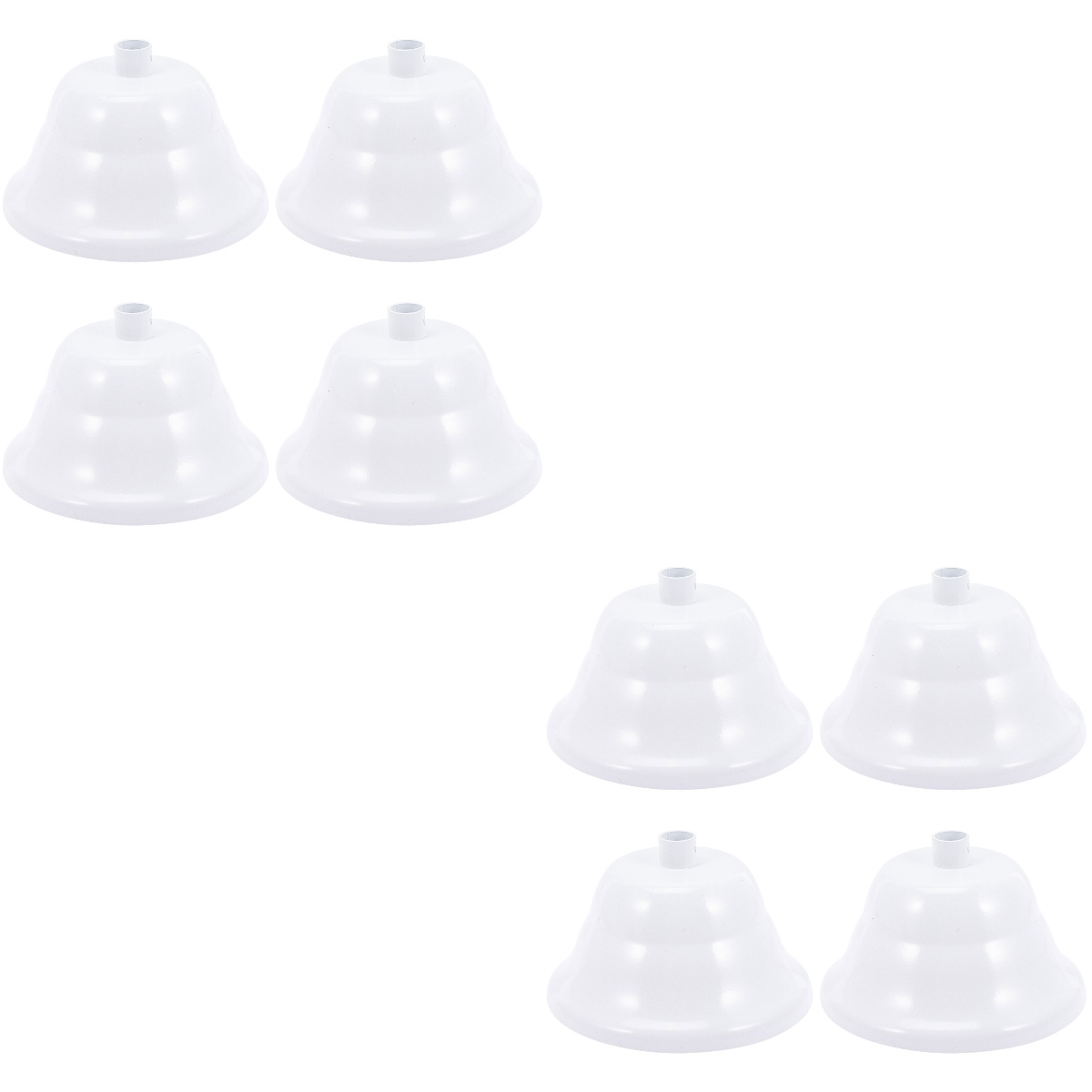 CIMAXIC 8Set Elegant and Simple White Round Ceiling Cover Plate for ...