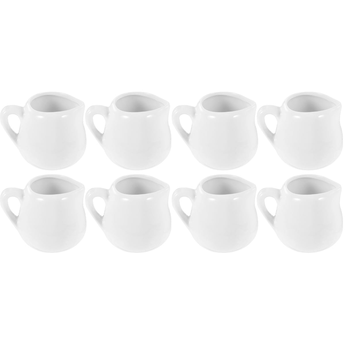 8 pcs Ceramic Creamer Food-grade Coffee Pitcher Small Milk Container ...