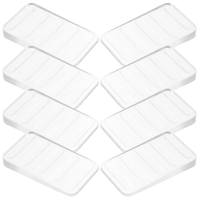 8 pcs Clear Leveling Shims Furniture Leveling Shims Wedge Plastic ...
