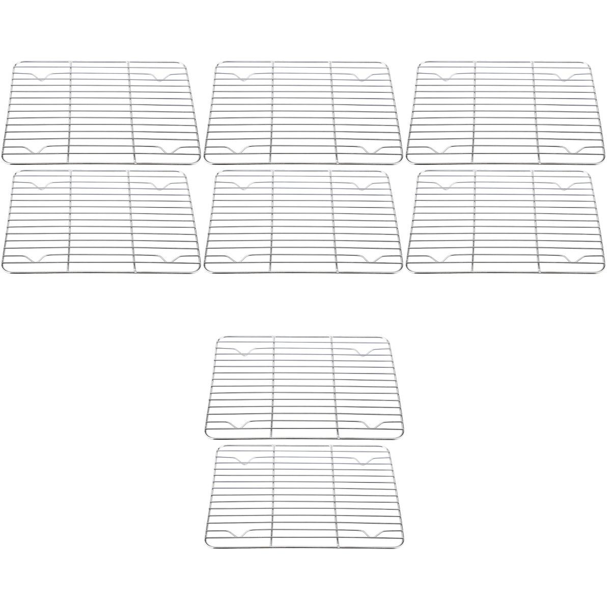 8 pcs Cooling Racks Stainless Steel Steamer Racks Baking Cooking Racks ...