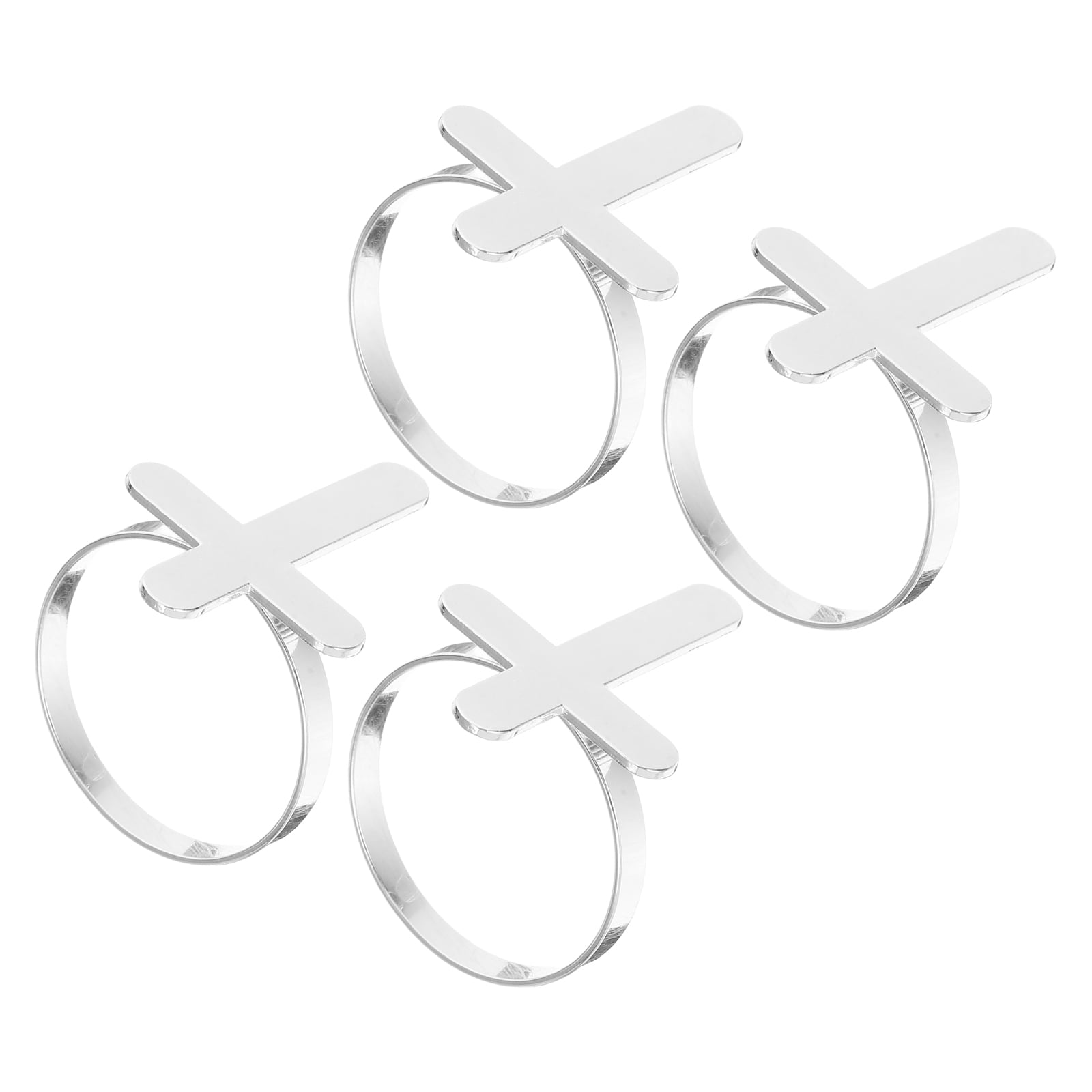 8 pcs Cross Napkin Ring Decorative Napkin Ring Farmhouse Napkin Holder ...