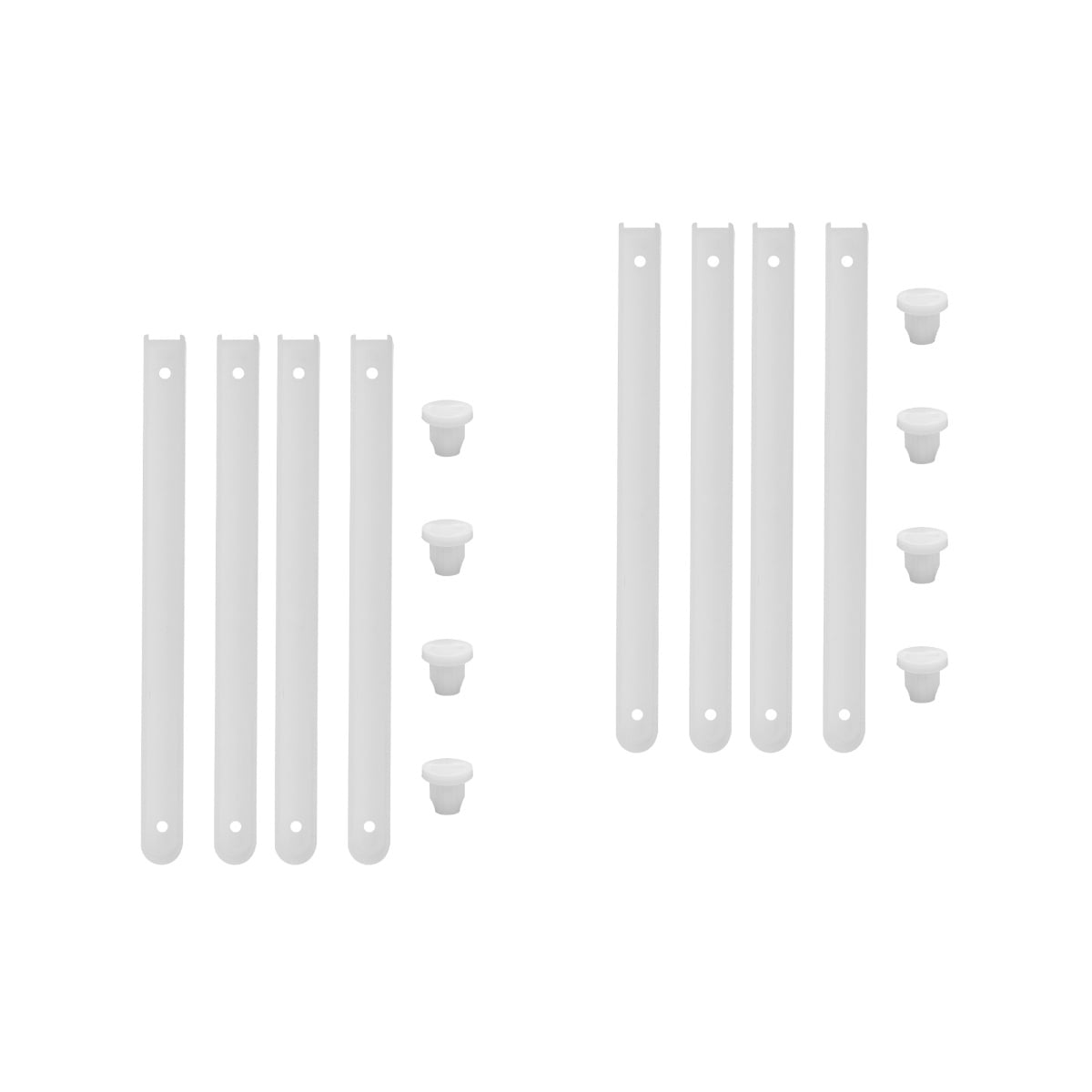 8 pcs Drawer Slides Heavy Duty Cabinet Slides Cupboard Track Guides ...
