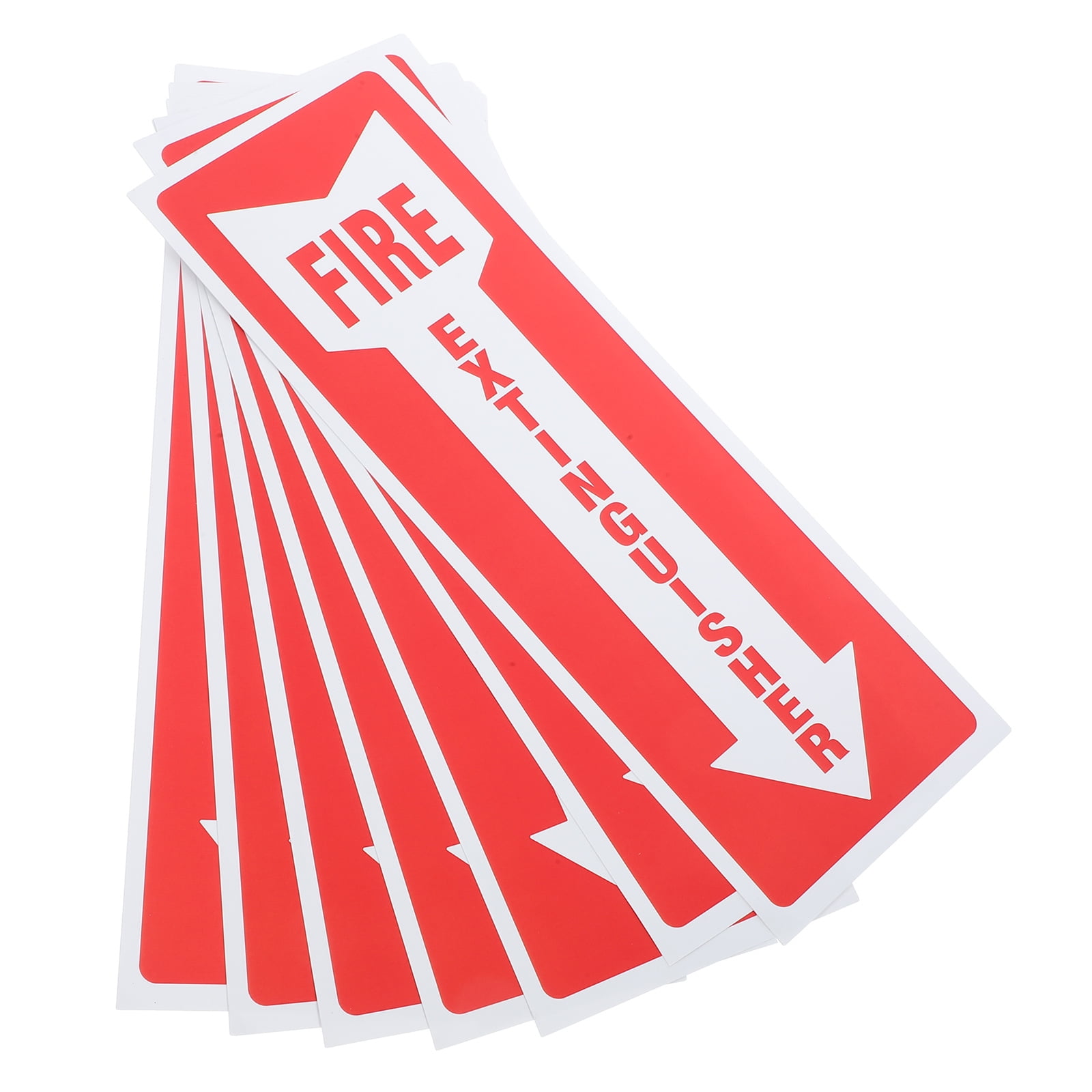 8 pcs Fire Extinguisher Signs Sticker Adhesive Fire Extinguisher Sign ...