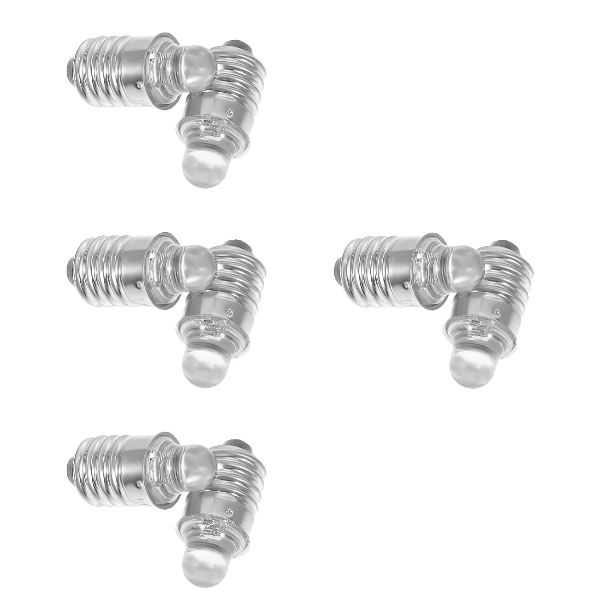 8 pcs Flashlight Bulb 3v Round Light Bulb E10 Socket Screw Base Light ...