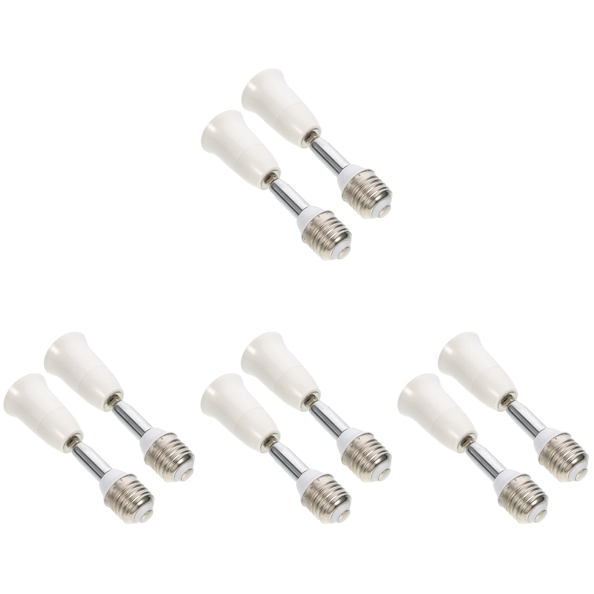 8 pcs Flexible Light Bulb Lamp Socket Adapter Extender Adjustable Bulb ...