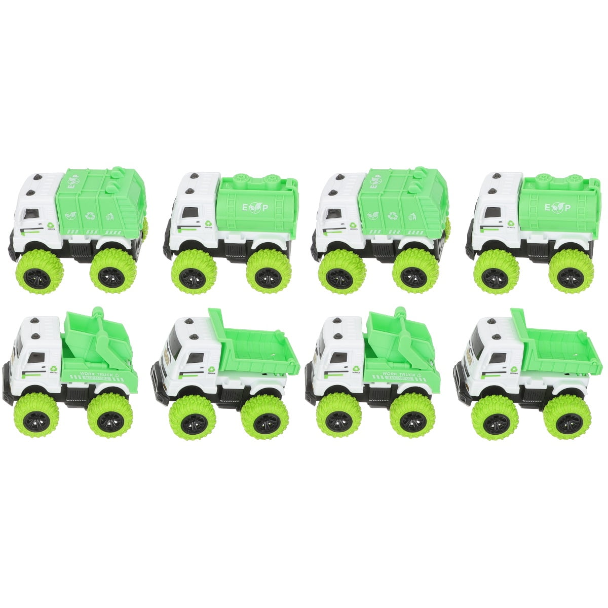 Eease 8 pcs Friction Powered Garbage Truck Toy Kid Friction-powered ... Eease 8 pcs Friction Powered Garbage Truck Toy Kid Friction-powered ...