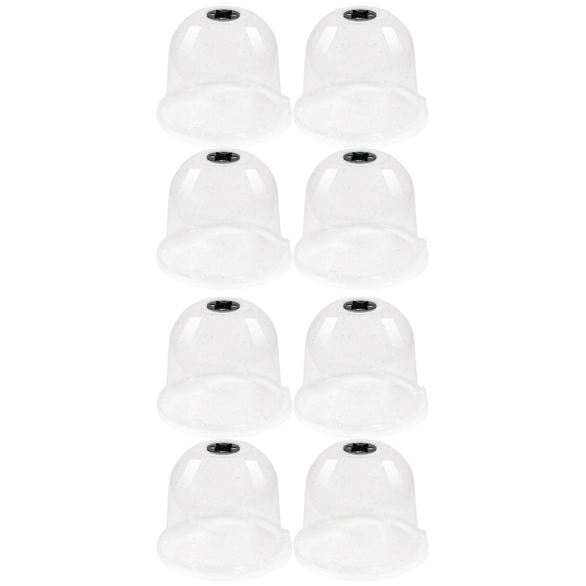 8 pcs Garden Dome Plant Cover Clear Plants Cover Breathable Plants Dome ...
