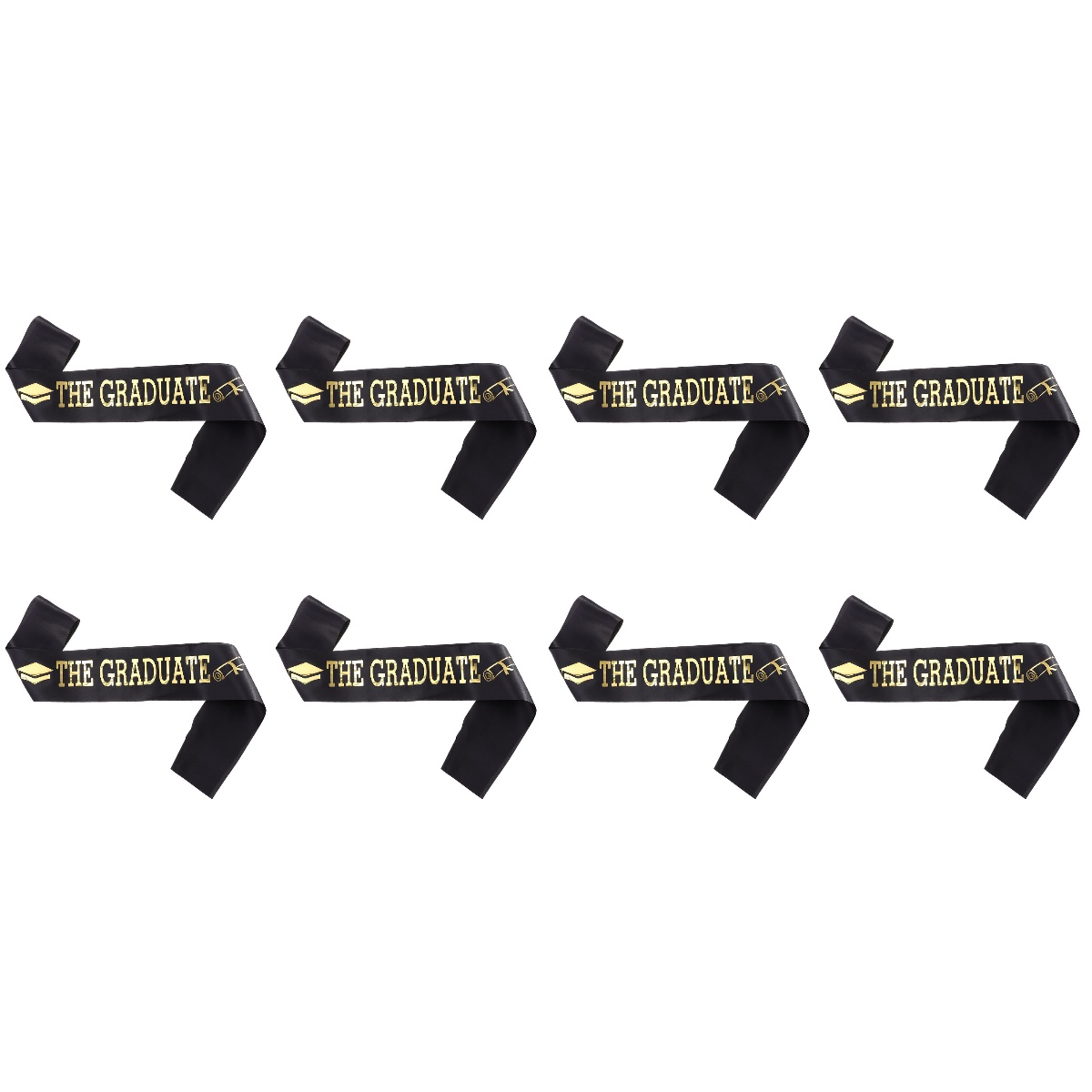 8 pcs Graduation Sashes Graduation Celebration Party Decorative Sashes ...