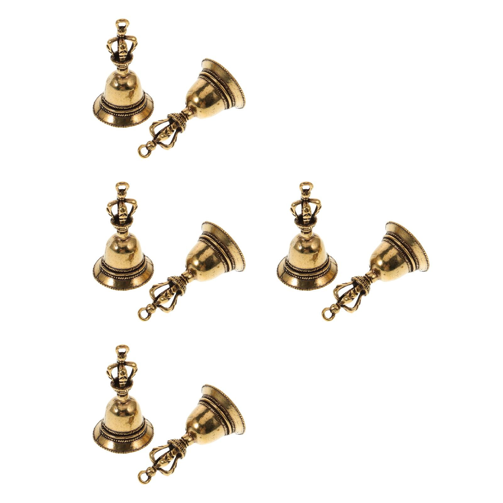 8 pcs Hand Bell Hand Call Bell with Brass Handle Very Loud Handbell ...