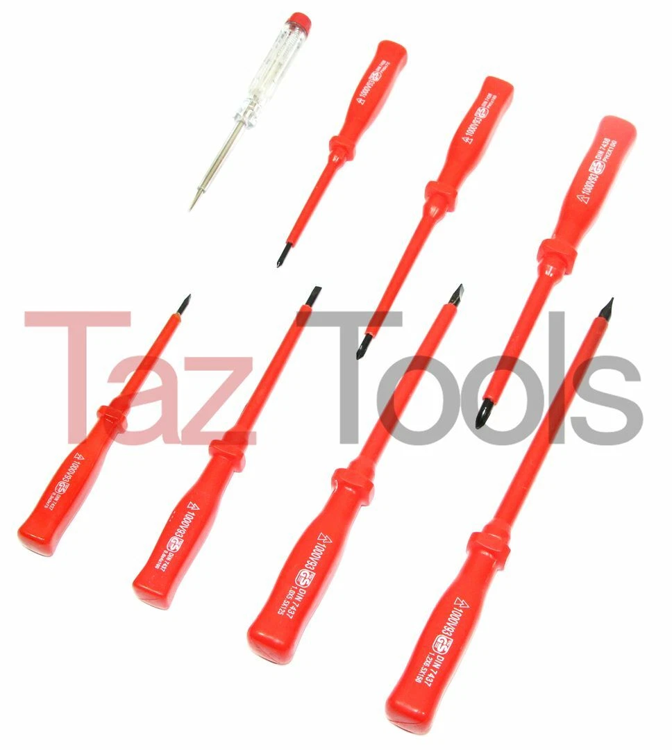 8 pcs Insulated Screwdriver Magnetic tip Set & Electric Tester ...