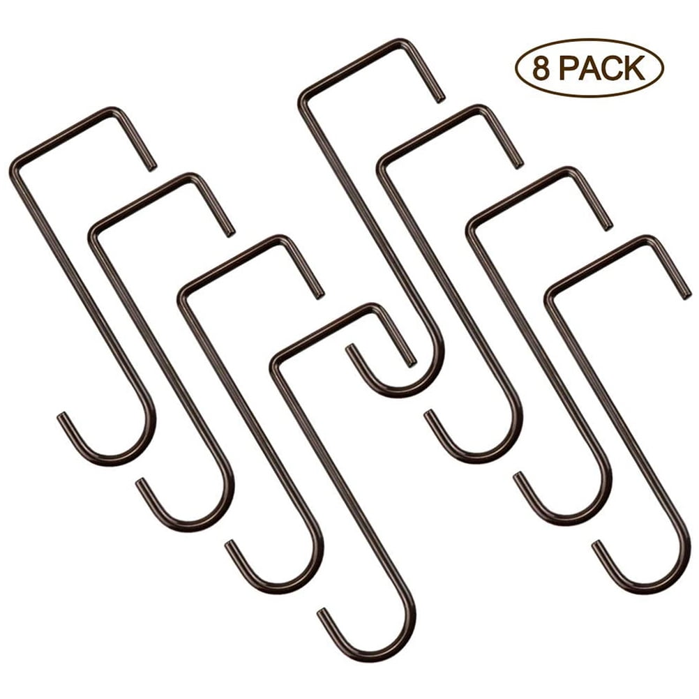 8 pcs Iron Fence Hooks Patio Fence Hangers for Hanging Plants Planters ...