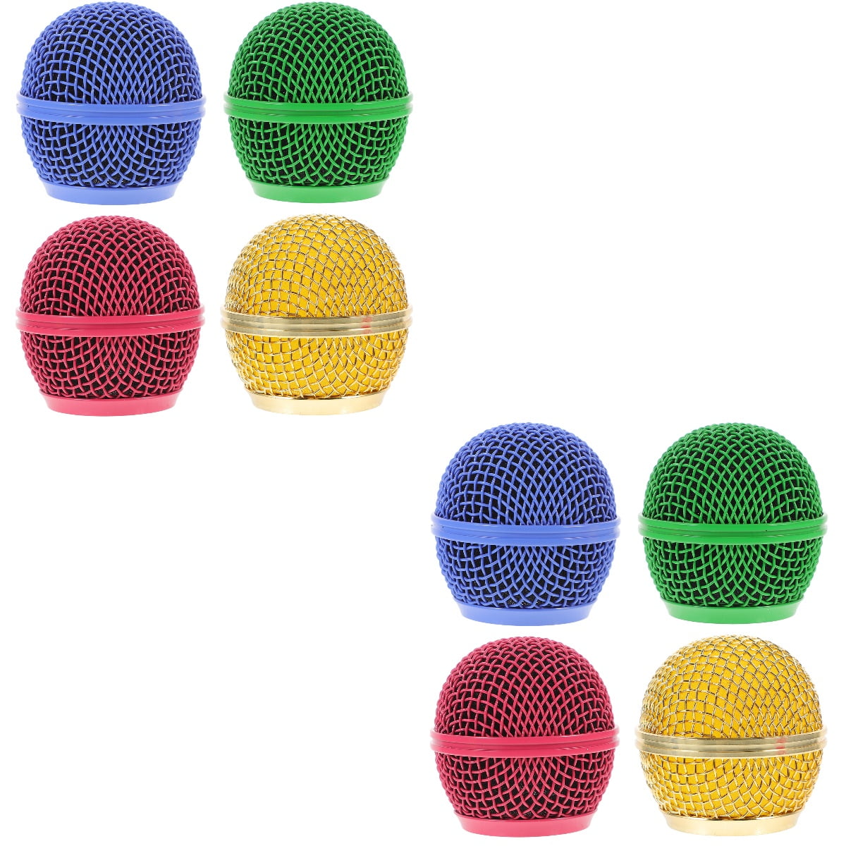 8 pcs Microphone Grill Heads Mic Head Mesh Grill Replacement Mic Mesh ...