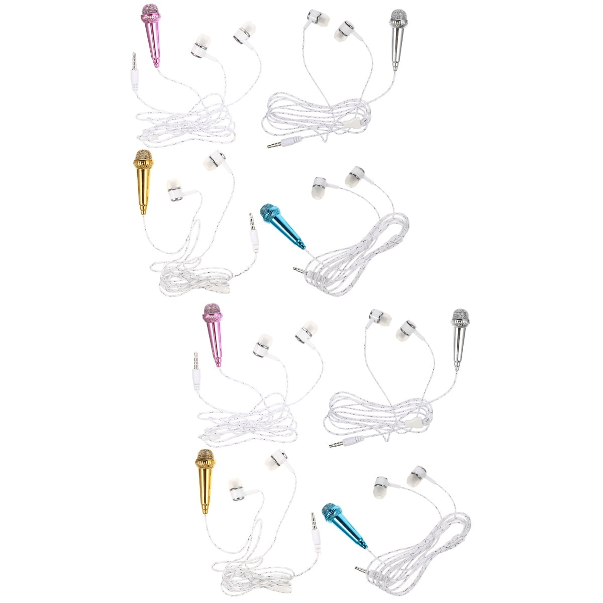 8 pcs Mini Microphones Portable Vocal Tiny Microphones Phone Laptop ...