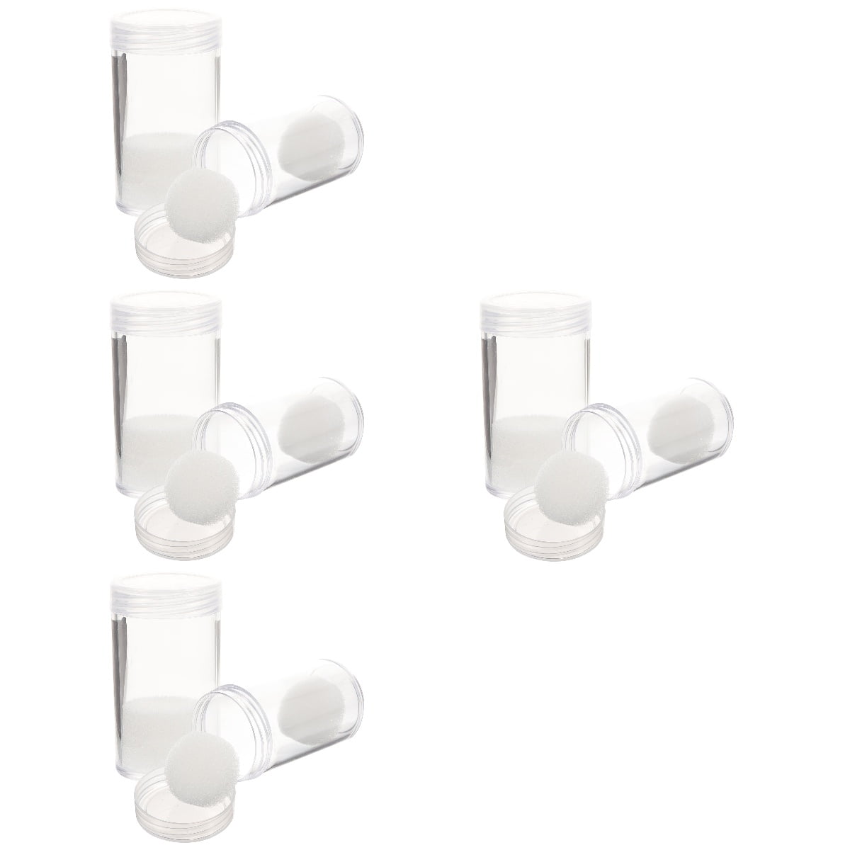 8 pcs Plastic Coin Tubes Coin Storage Holder Collectibles Coin ...